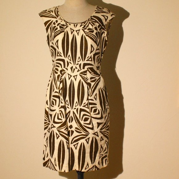 Donna Morgan | Dresses | Donna Morgan Tribal Print Linen Dress Size 4 ...